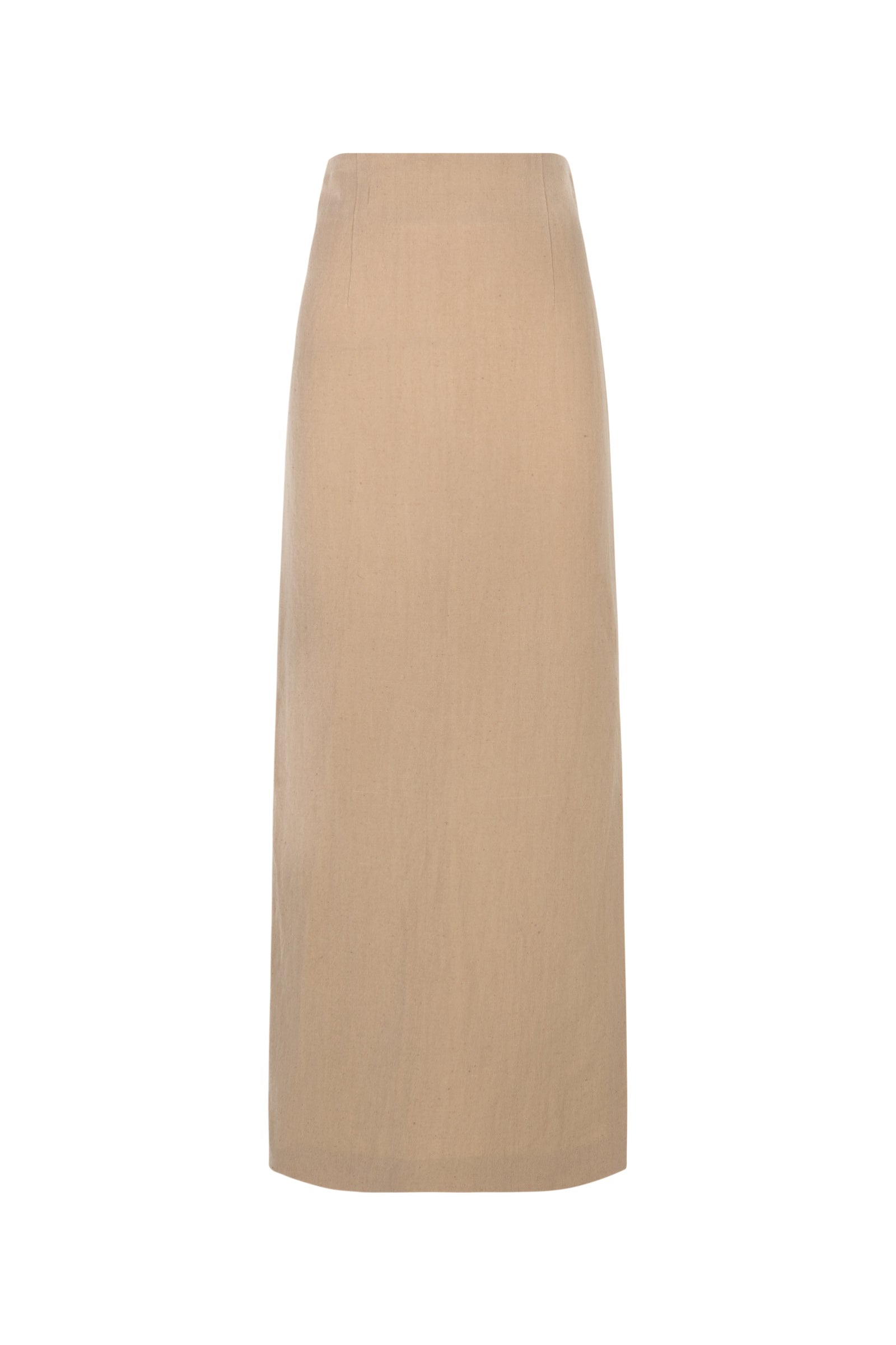 Cortana - Dakota, pink in linen and virgin wool skirt