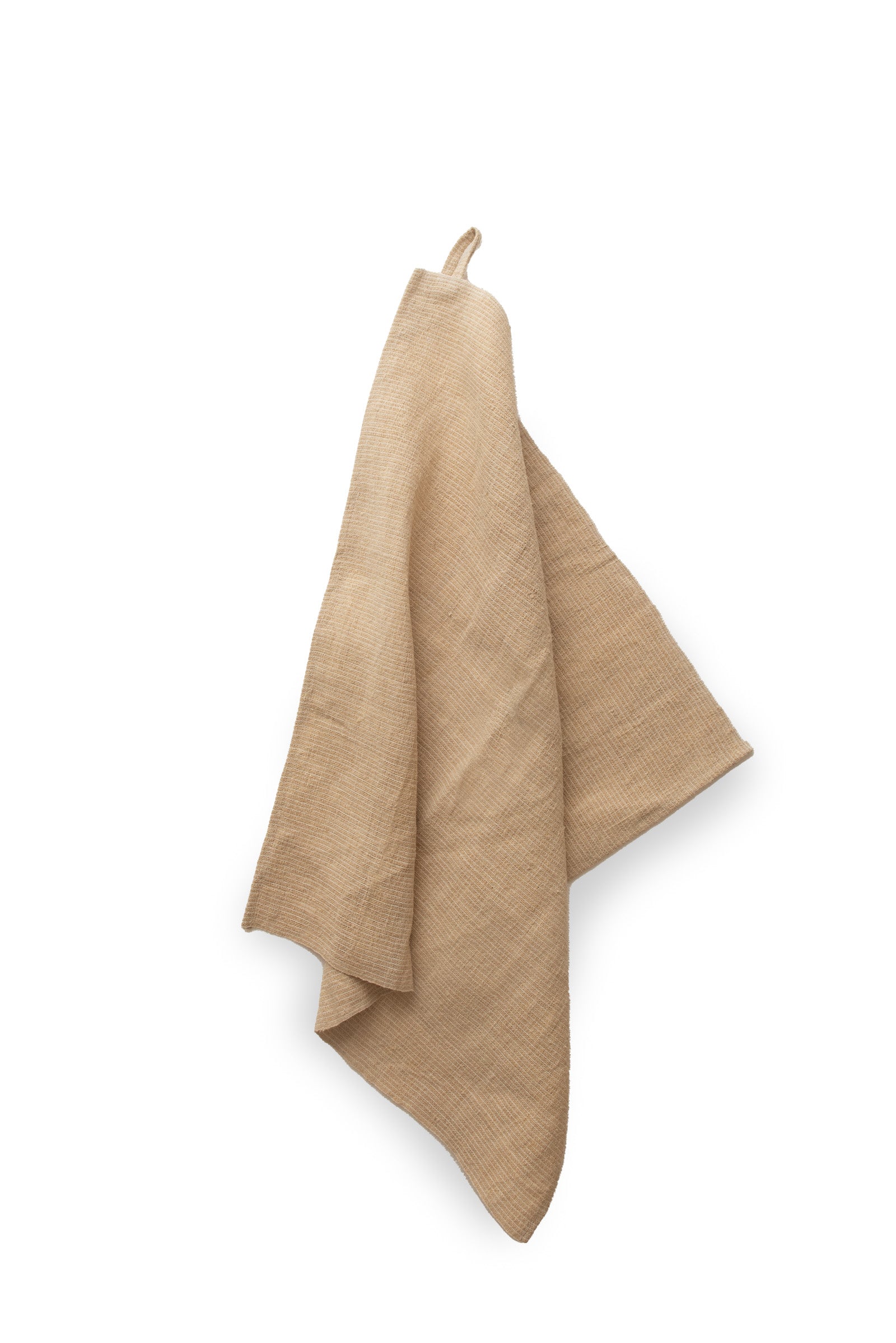 Cortana - Striped kitchen cloth in antique linen